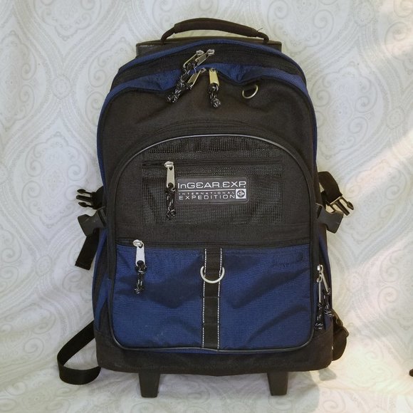 Ingear | Bags | Ingearexp International Expedition Black Navy Blue ...